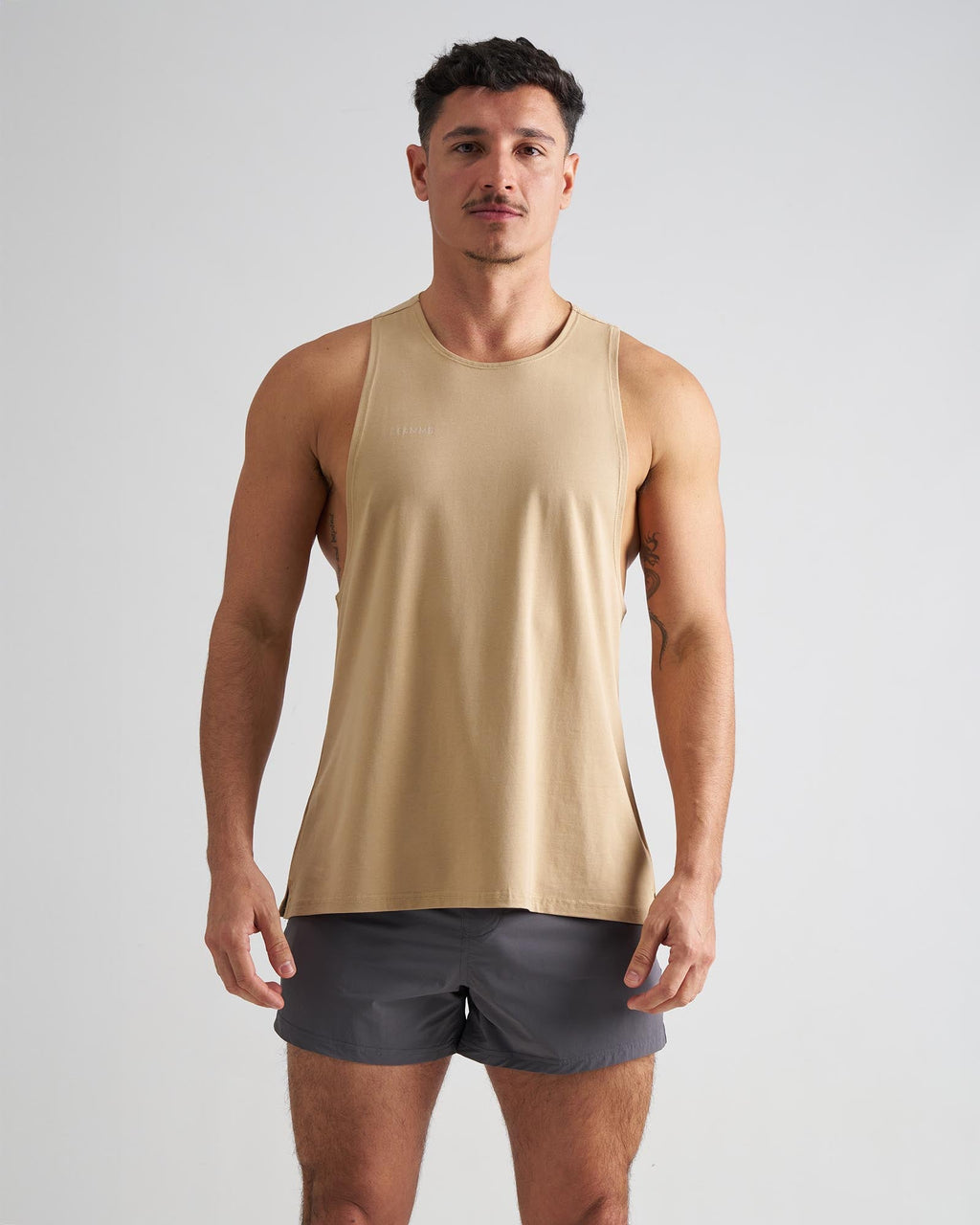 Pulse Tank - Tan | Men's Tank Tops | TEAMM8