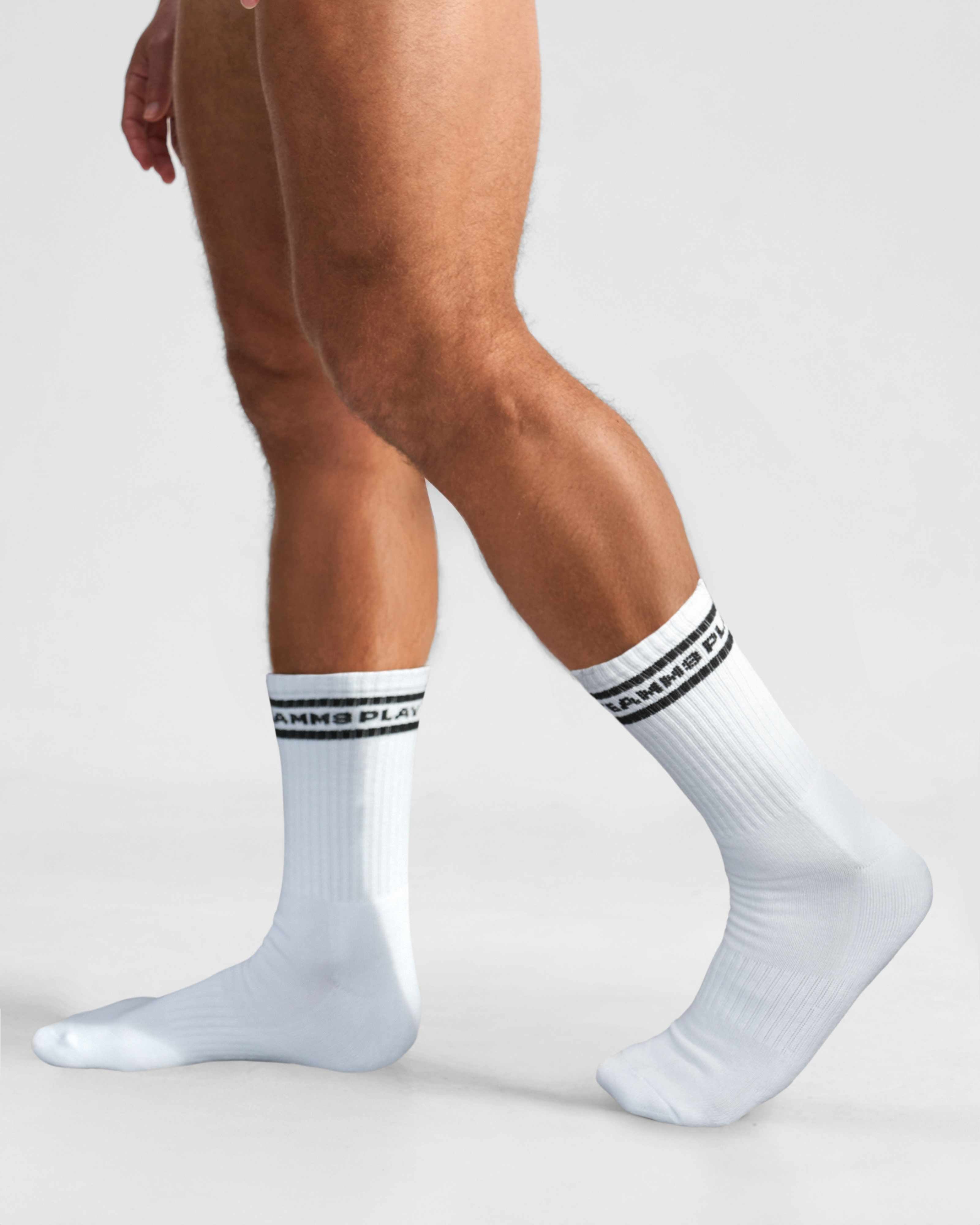 Locker Room Crew Socks - Chalk | Men's Socks | TEAMM8.com